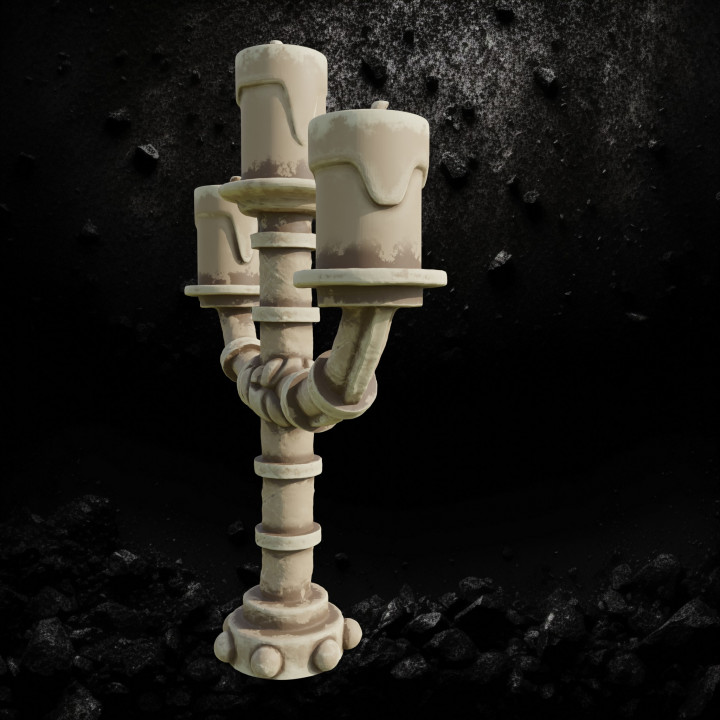 3D Printable Candlestick by Galandir's Pit & Cie