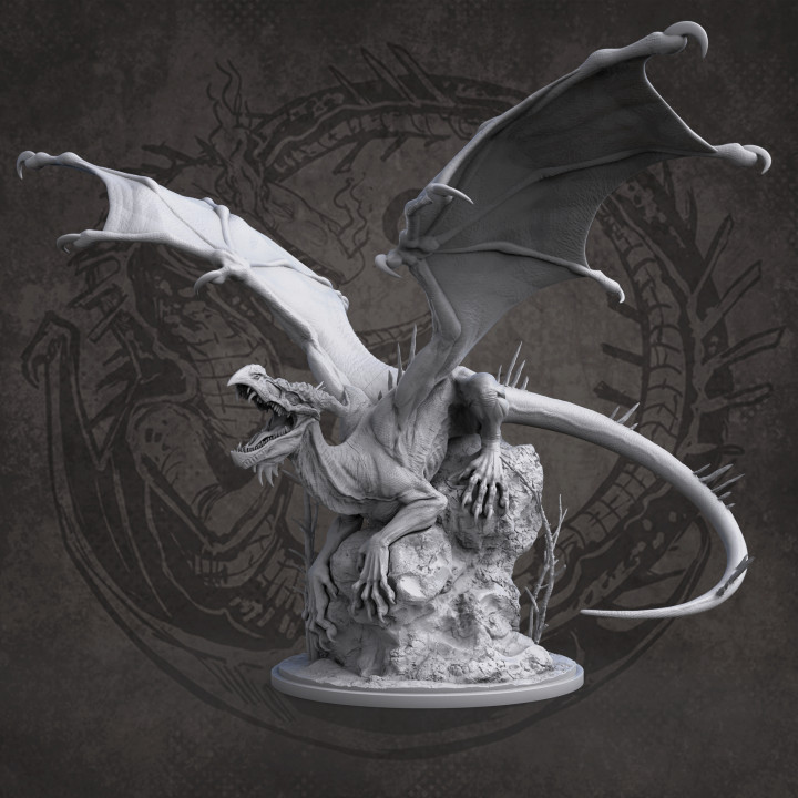 3D Printable crow dragon by Silana cadou