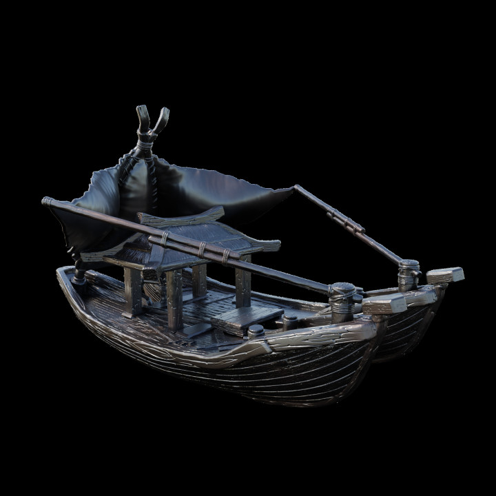 3D Printable goblin tribal ship by SKADI
