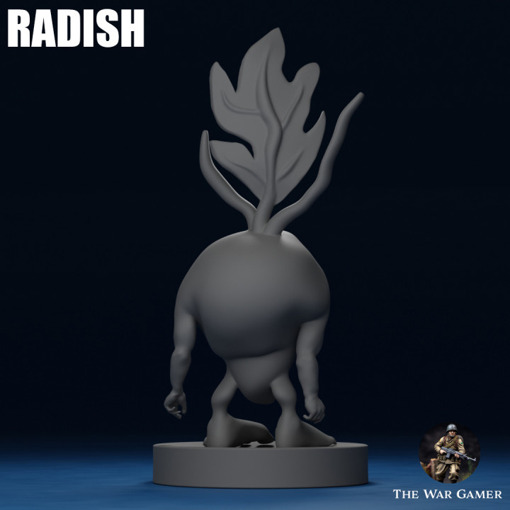 3D Printable Radish by The WarGamer