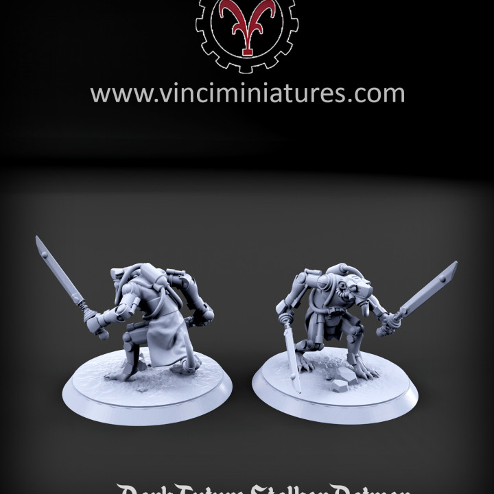 3D Printable DARK FUTURE STALKER RATMEN by vinciminiatures