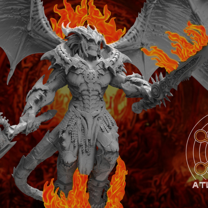 3D Printable Archdemon of Hades (Sci-fi and Fantasy version) by Atlan Forge