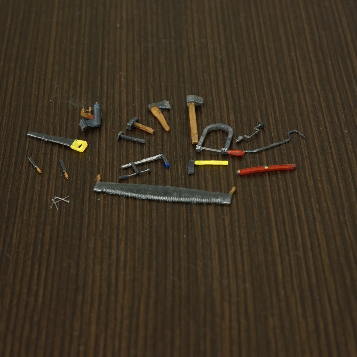 3D Printable Woodworking tools set in scale by Emil