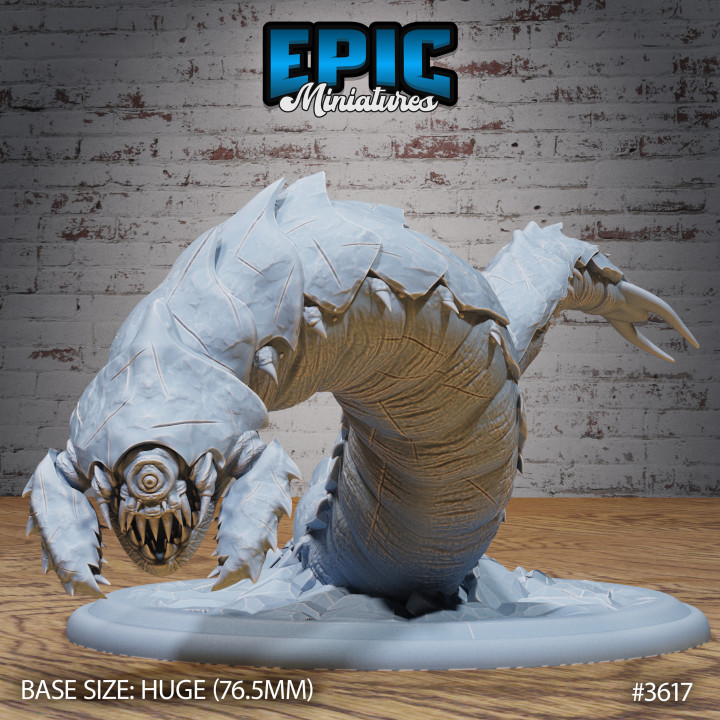 3D Printable Frost Worm Set / Arctic Crawler / Ice Centipede / Snow ...