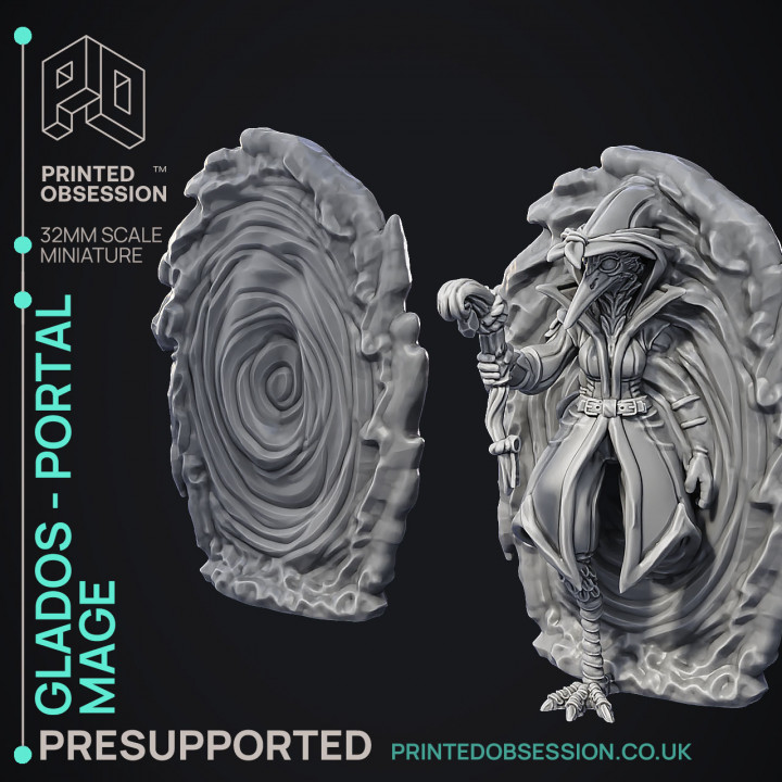 3D Printable Portal Mage - Kenku Wizard - PRESUPPORTED - Illustrated ...