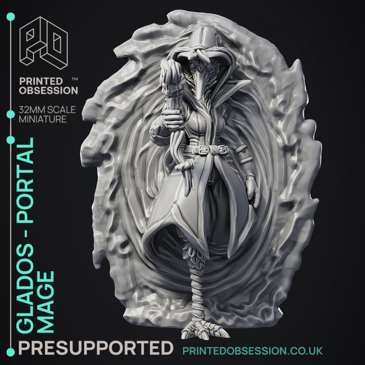 3D Printable Portal Mage - Kenku Wizard - PRESUPPORTED - Illustrated ...