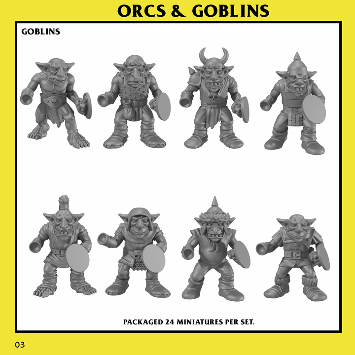 3D Printable ORCS & GOBLINS: Goblin Unit by Monstrous Encounters