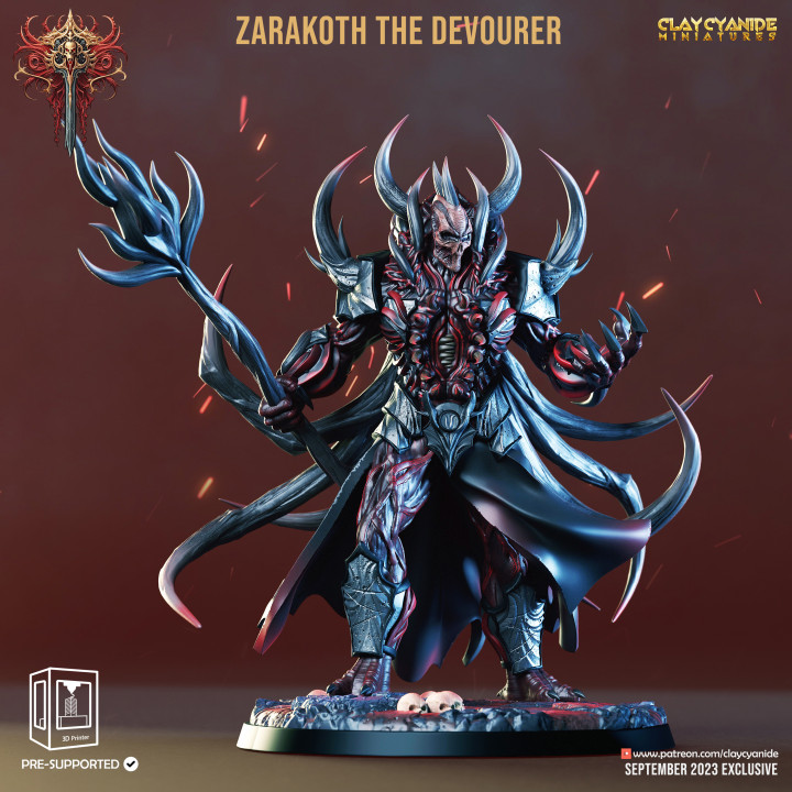3D Printable Zarakoth the Devourer by Clay Cyanide Miniatures
