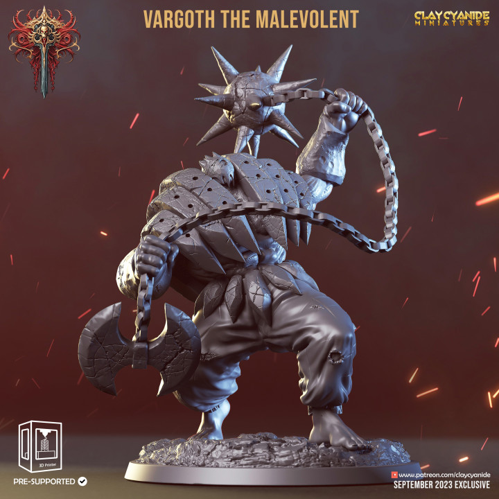 3D Printable Vargoth the Marauder by Clay Cyanide Miniatures
