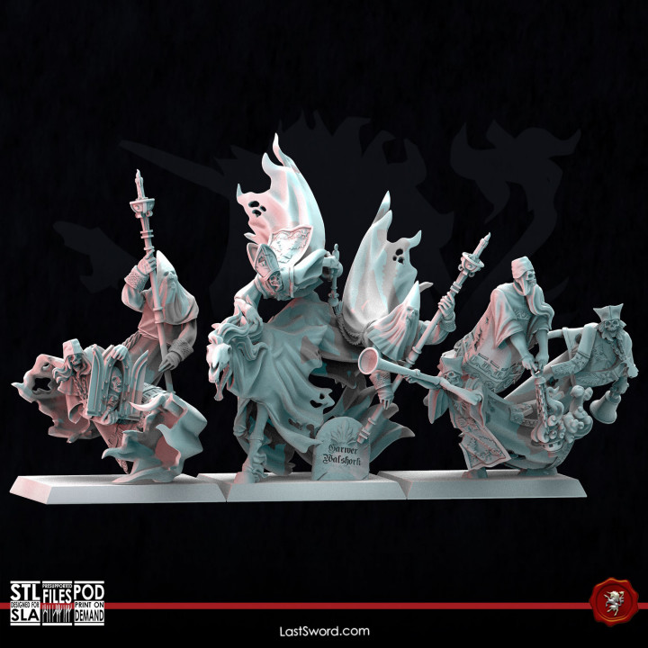 3D Printable Spectral Hosts by LastSword Miniatures