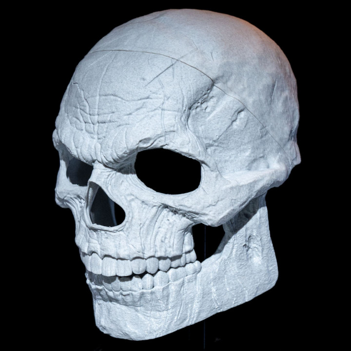 3D Printable Inside Out Skull Mask by Stlflix