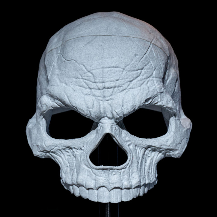 3D Printable Inside Out Skull Mask by Stlflix