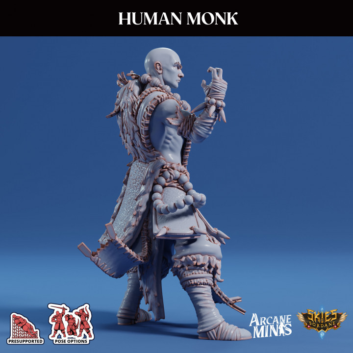 3D Printable Human Monk Male by Sordane Publishing