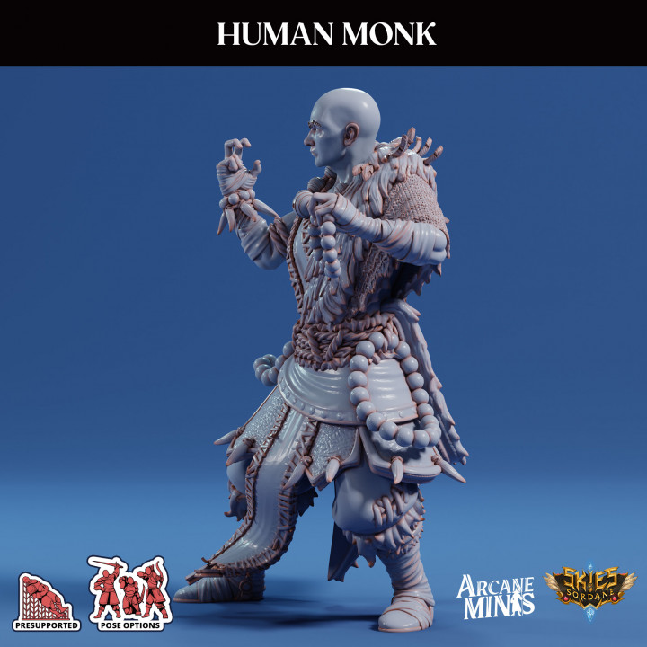 3D Printable Human Monk Male by Sordane Publishing