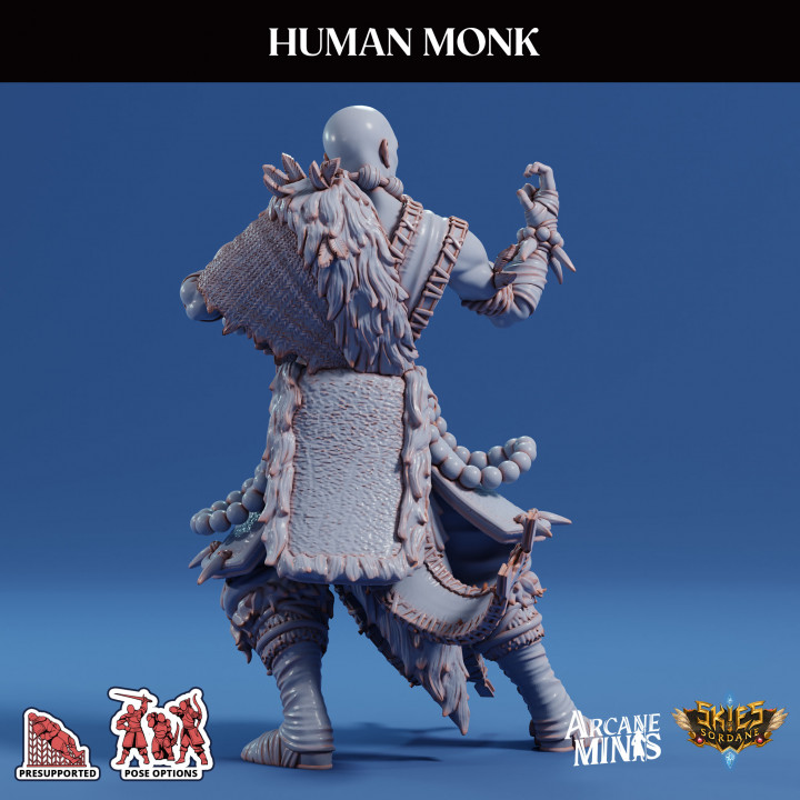 3D Printable Human Monk Male by Sordane Publishing