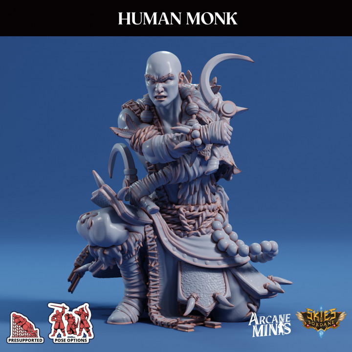 3D Printable Human Monk Male by Sordane Publishing