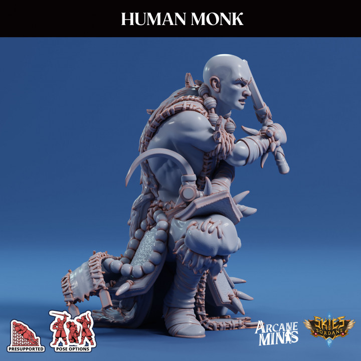 3D Printable Human Monk Male by Sordane Publishing