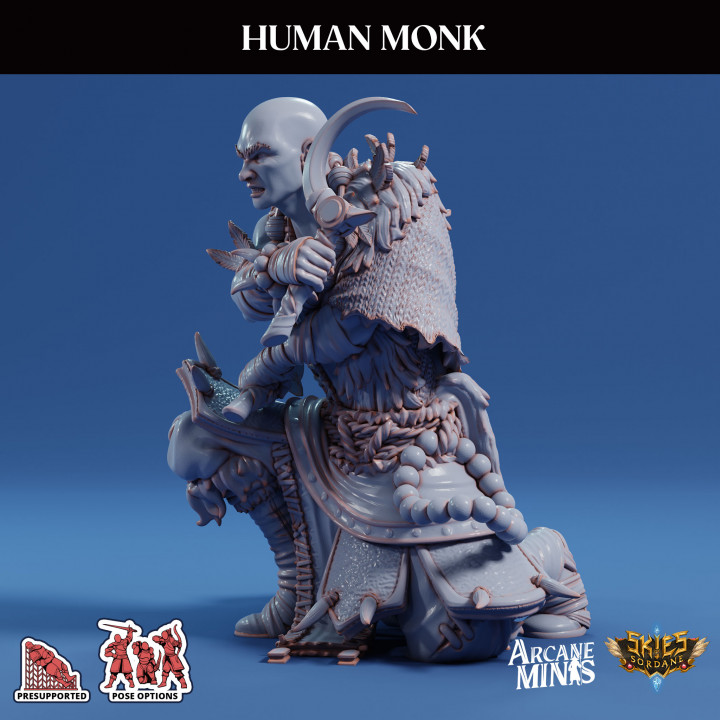3D Printable Human Monk Male by Sordane Publishing