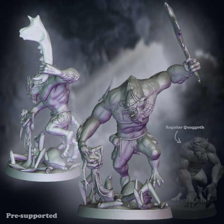 3D Printable Quaggoth Alpha [Pre-supported] by Byzantur Minis