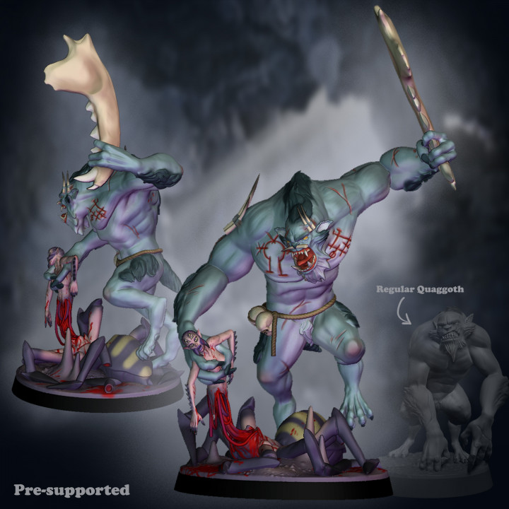 3D Printable Quaggoth Alpha [Pre-supported] by Byzantur Minis