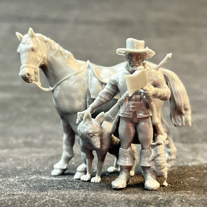 3D Printable Wyneste and his animal companions from Gooey Cube(tm) by ...