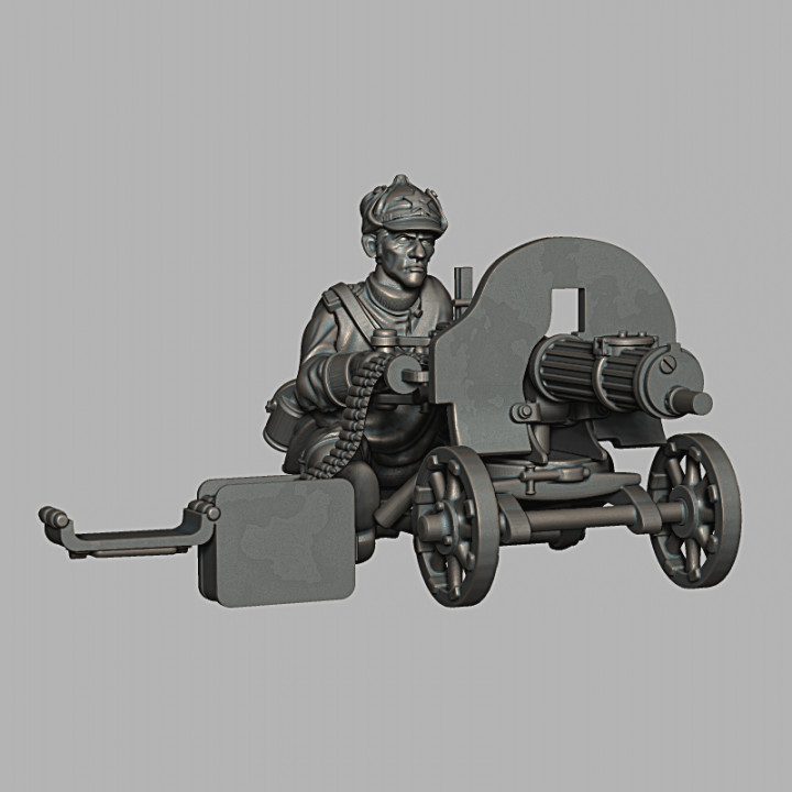 3D Printable WW1 Russian HMG Team by Wargames Atlantic
