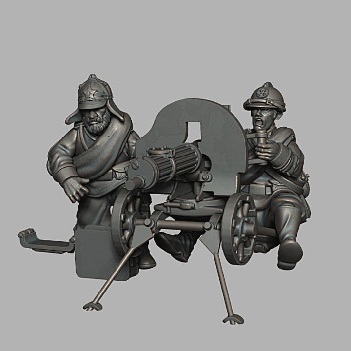 3D Printable WW1 Russian HMG Team by Wargames Atlantic
