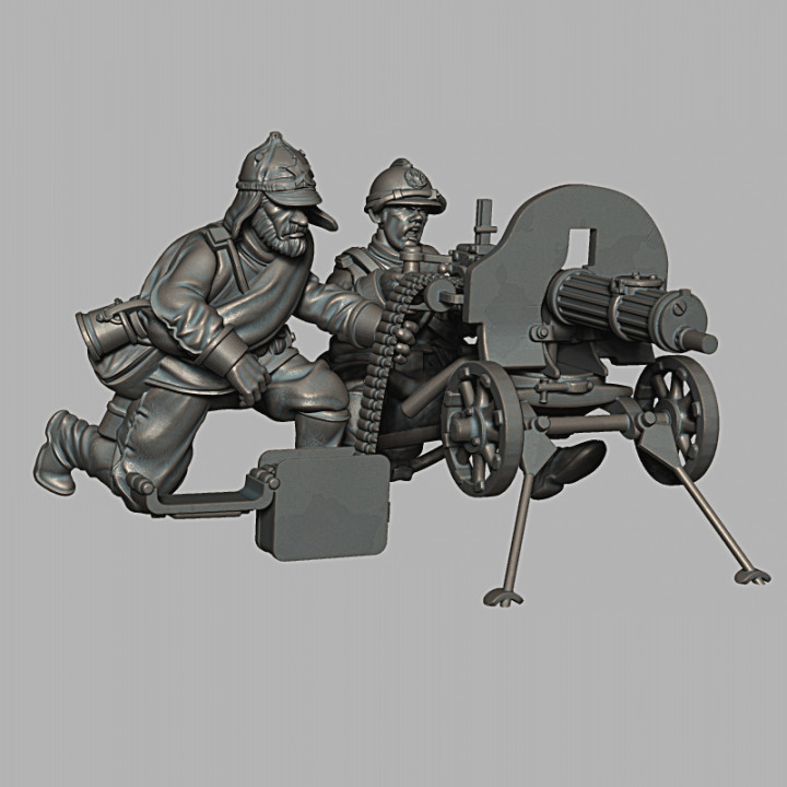3D Printable WW1 Russian HMG Team by Wargames Atlantic