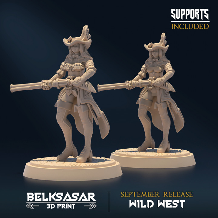 3D Printable Enchantres Courtesan Set x2 All Variants by Belksasar