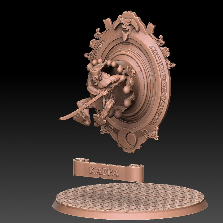 3D Printable Magic Conjuring Mirror Kappa Version by Sharedog Miniatures 3D Printable Magic Conjuring Mirror Kappa Version by Sharedog Miniatures