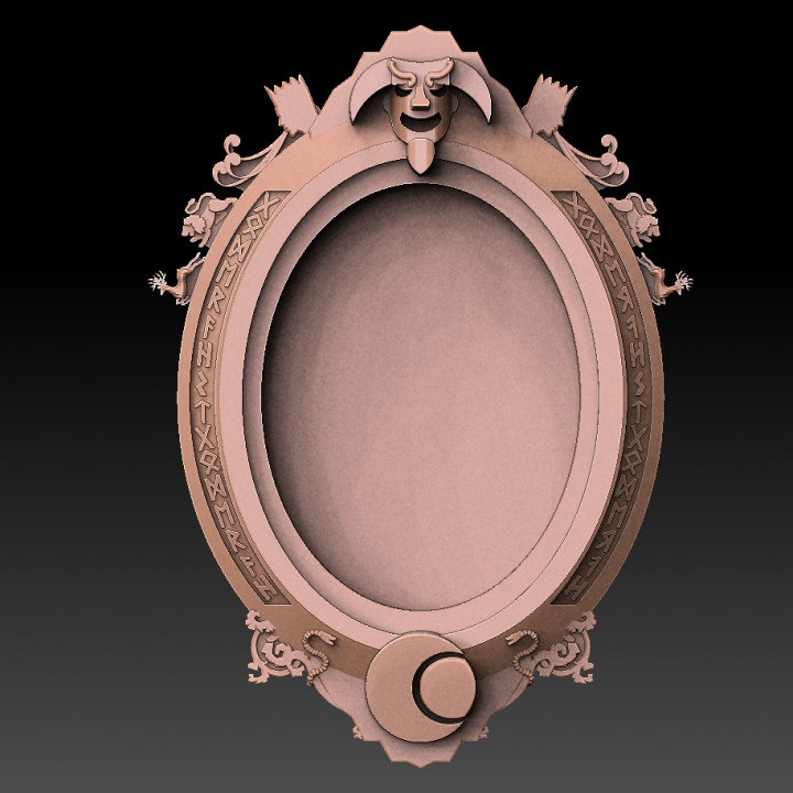 3D Printable Magic Conjuring Mirror Kappa Version by Sharedog Miniatures 3D Printable Magic Conjuring Mirror Kappa Version by Sharedog Miniatures