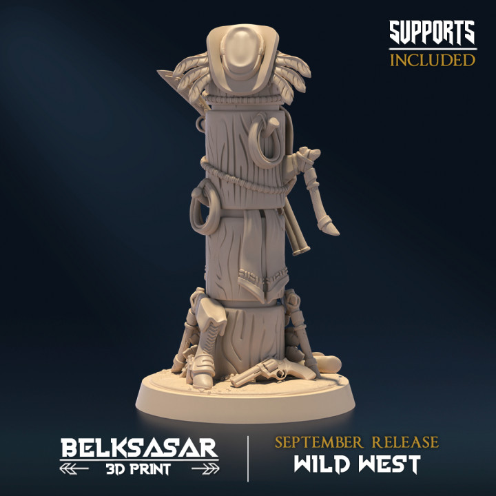 3D Printable Wild West Totem by Belksasar