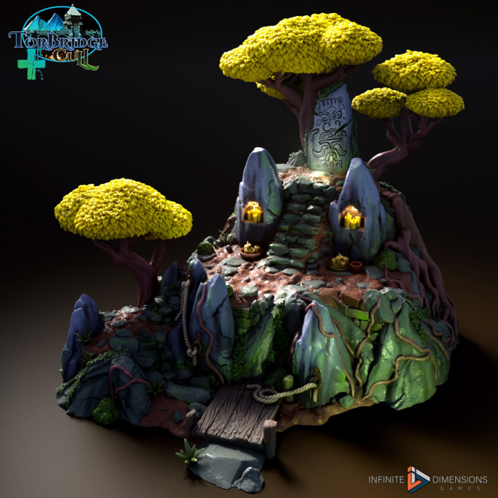 3D Printable Island of the Old Gods by Infinite Dimensions Games