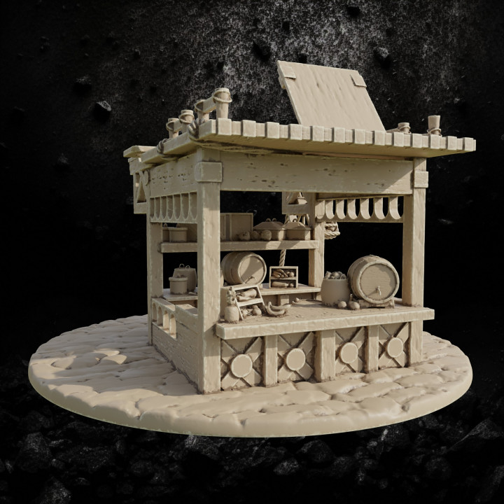 3D Printable Shop Tavern Stand by Galandir's Pit & Cie