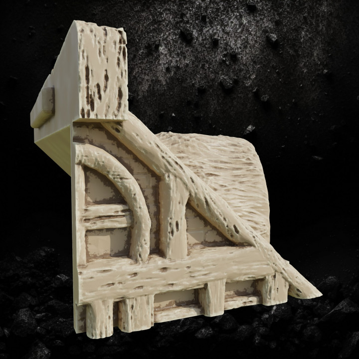 3D Printable Halfling Tiny House 6 by Galandir's Pit & Cie