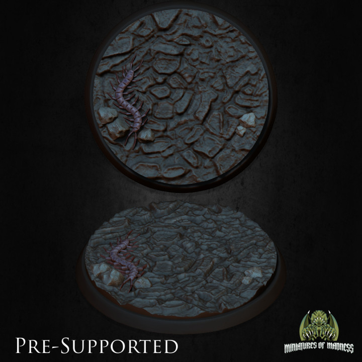 3D Printable Spider Cave Base 25mm [PRE-SUPPORTED] by Miniatures of Madness