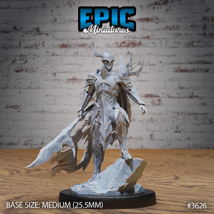 3D Printable Frost Demon Knight / Demonic Warrior / Devil Warlord ...