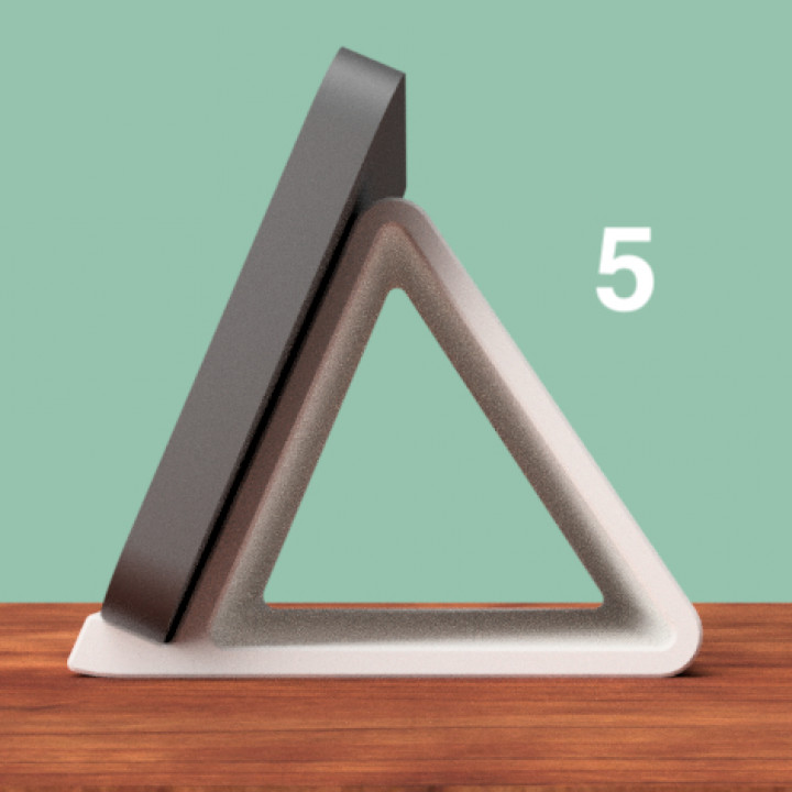 3D Printable Universal Phone Stand : 5 Different Designs by Paul Ménager