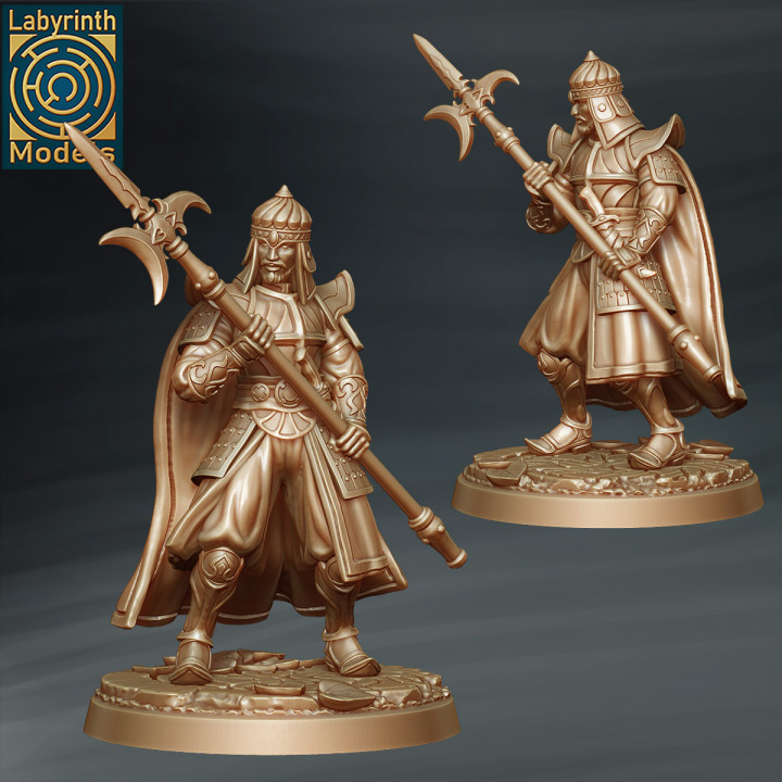 3D Printable Sultan's Guards - 32mm scale by Labyrinth Models