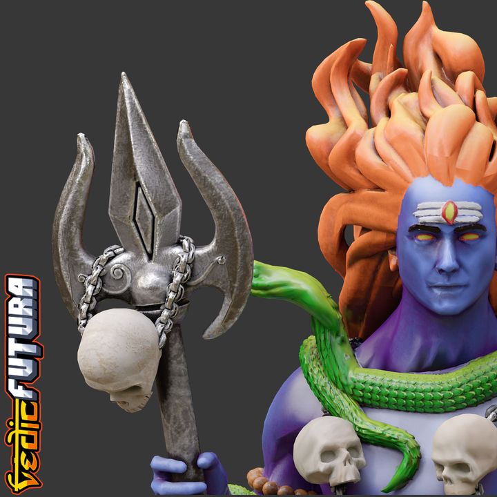 3D Printable Bhairava,Guardian of Eight Directions of the Universe ...