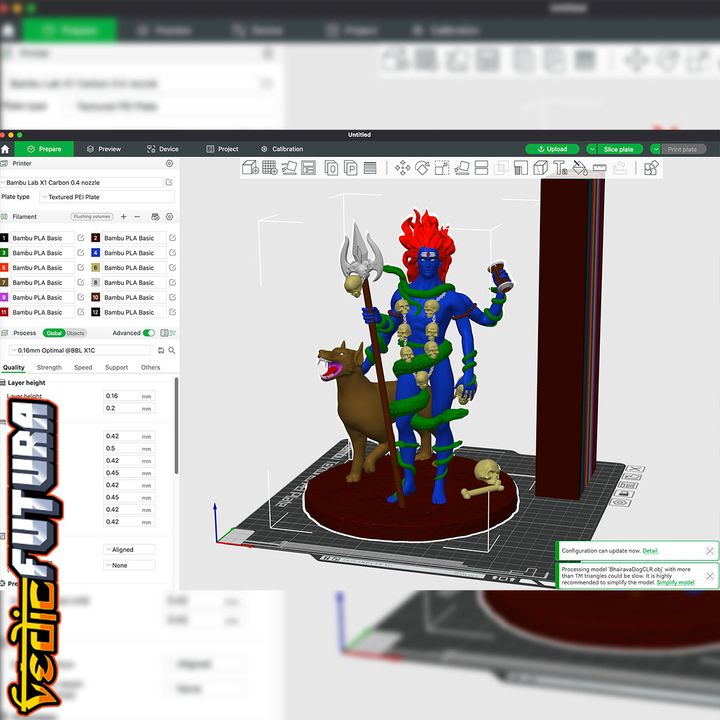 3D Printable Bhairava,Guardian of Eight Directions of the Universe ...