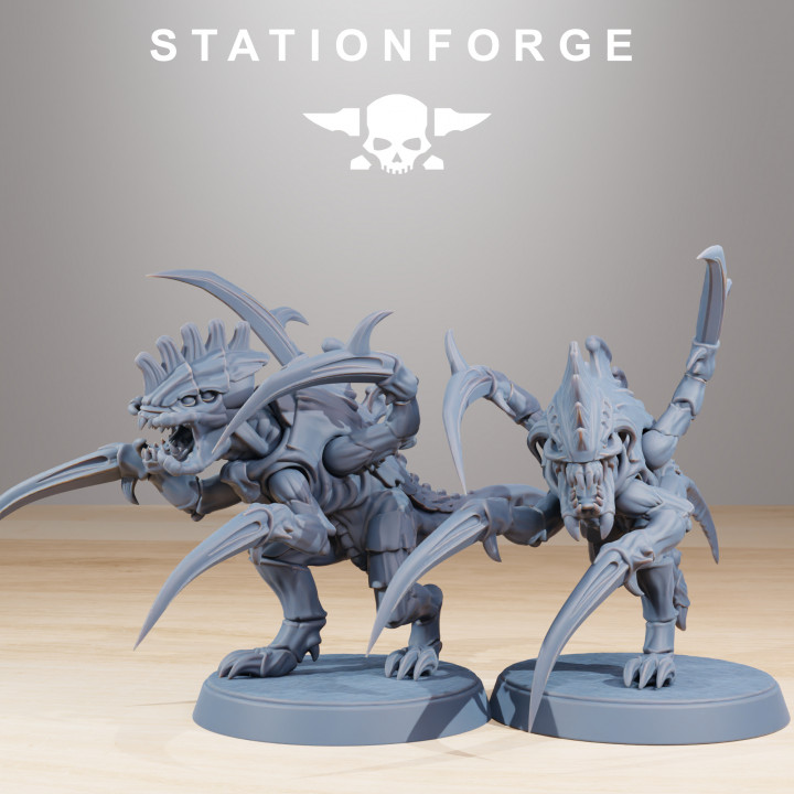 3D Printable Xenarid Infantry Melee Unit by Station Forge