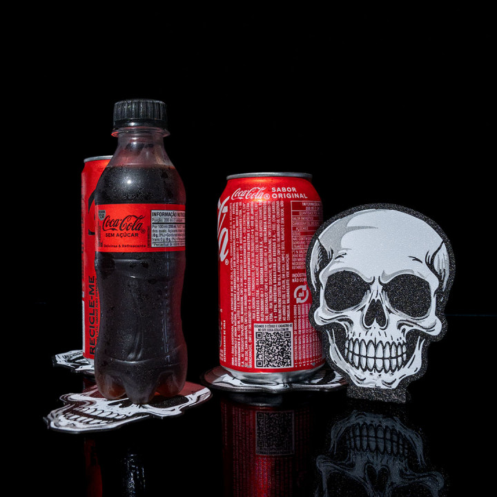 3D Printable Bold Skull Coaster by Stlflix