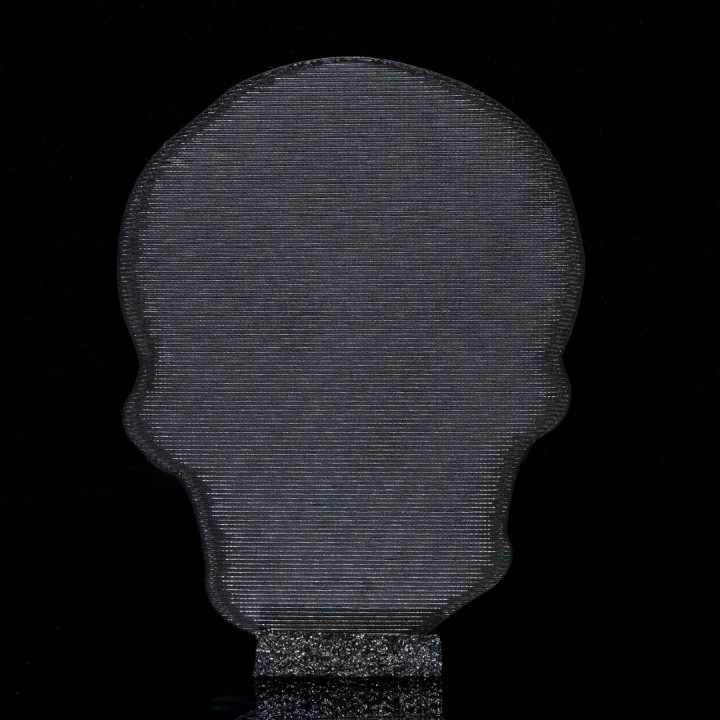 3D Printable Bold Skull Coaster by Stlflix