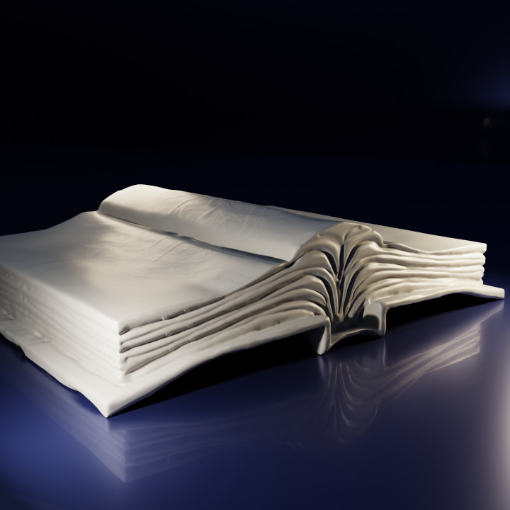 3D Printable Fantasy book, open by Vit Workshop