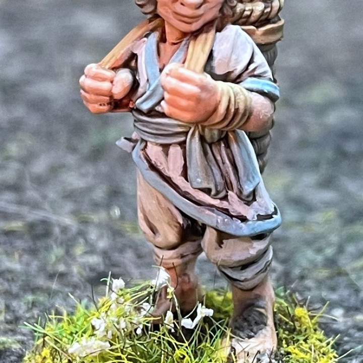 3D Print of Halfling male townsfolk - Cheddar the Halfling traveler ...