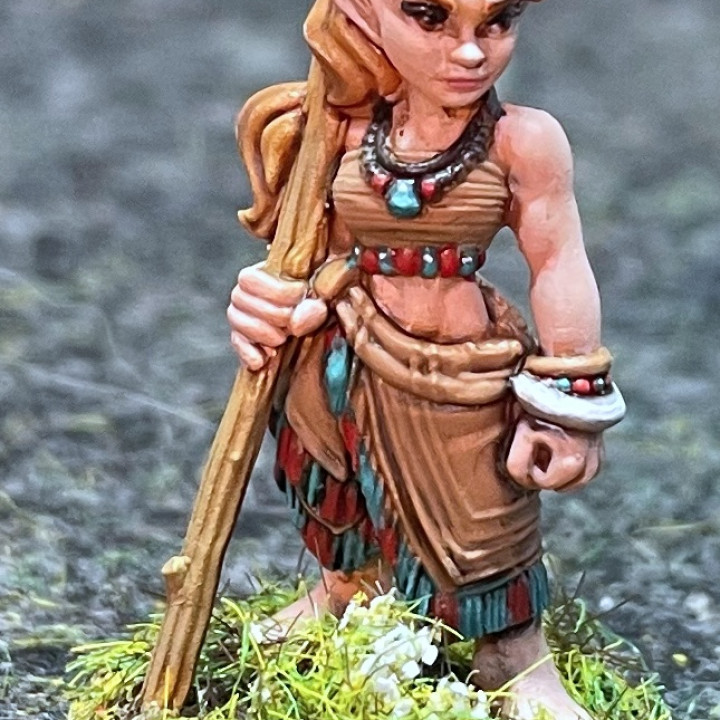 3D Print of Halfling Female Monk - Feta the Female Monk ( Female ...