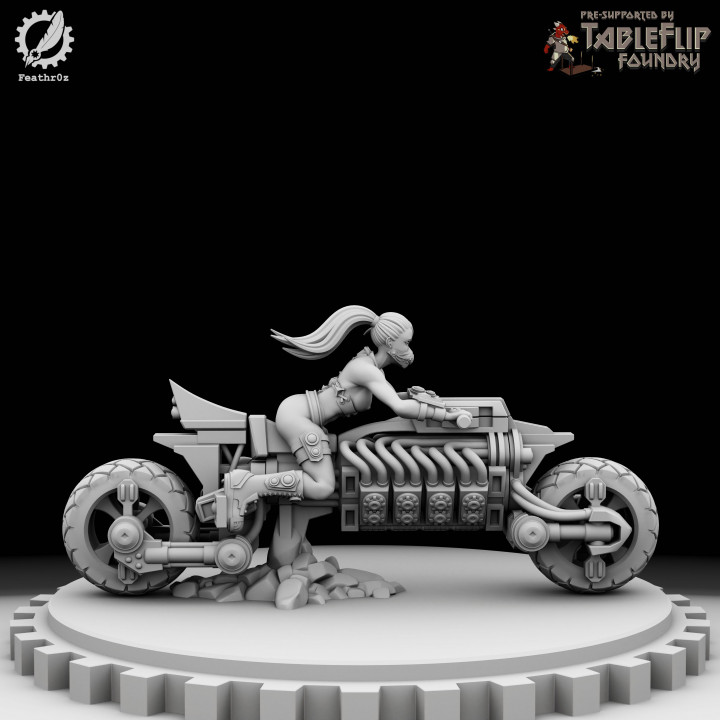 3D Printable NSFW - Pack - Aurora Vanguard - Bike_Squad_P01 by feathr0z