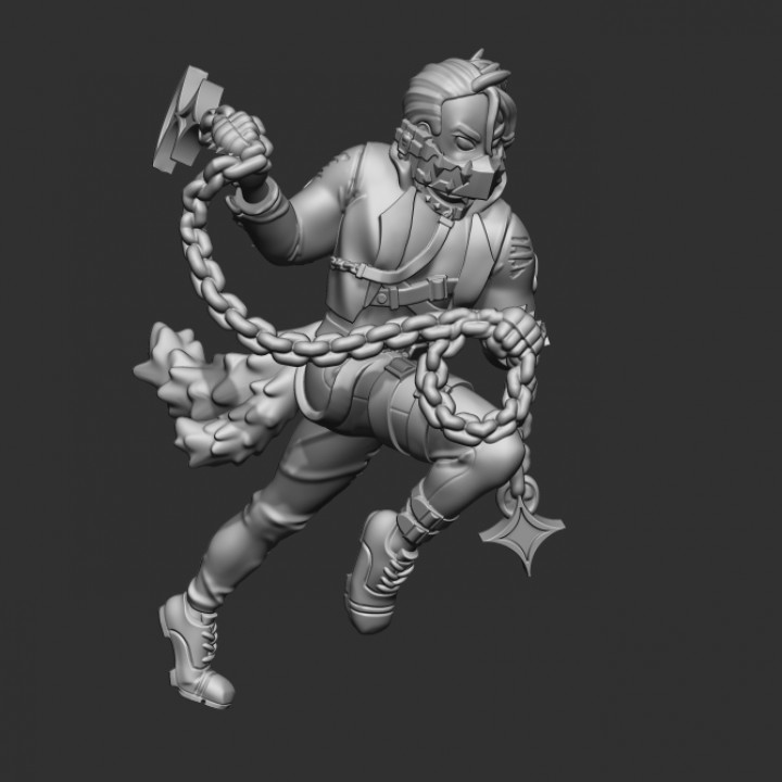 3D Printable Holostars Axel Syrios Fan Sculpt 32mm Scale by Avisen's ...
