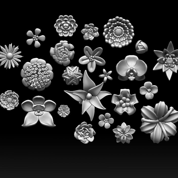 3D Printable flowers by Dmitry Tishchenkov